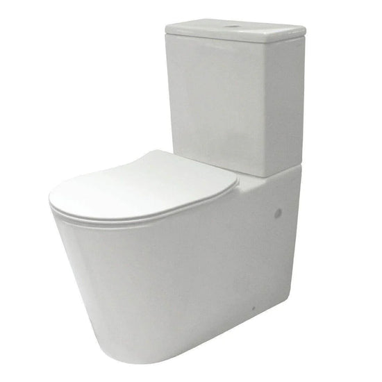 Raymor Edge II Rimless Back-to-Wall Edge Suite w/Slim Seat White 4Sta ...